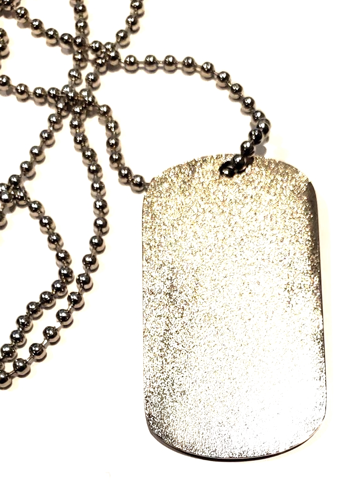 Stainless Steel Assassins Creed III Dog Tag Metal Necklace | Property Room