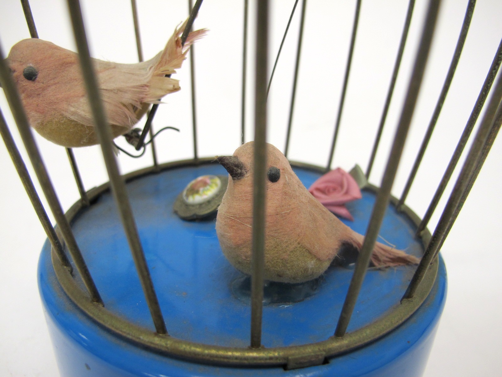 1950s Music Box Bird Cage with Mechanical Moving Bird | Property Room