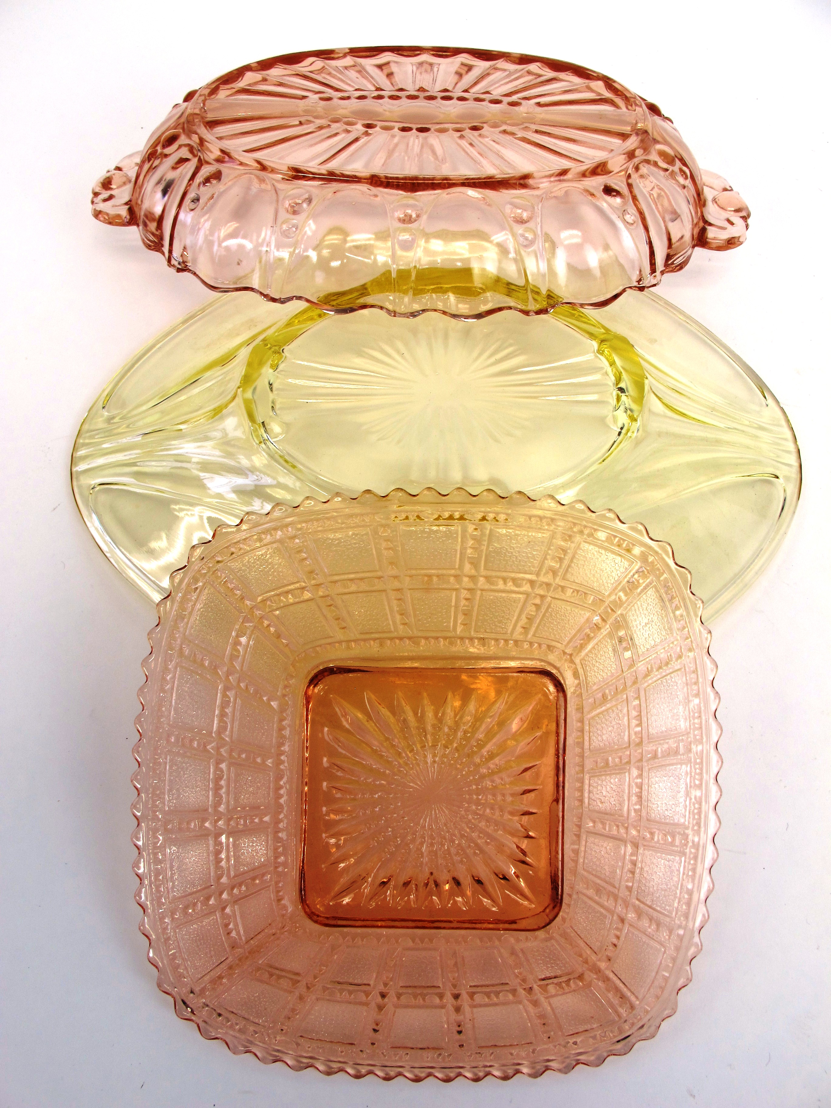 Collection of 1930s Depression Glass Dishes | Property Room