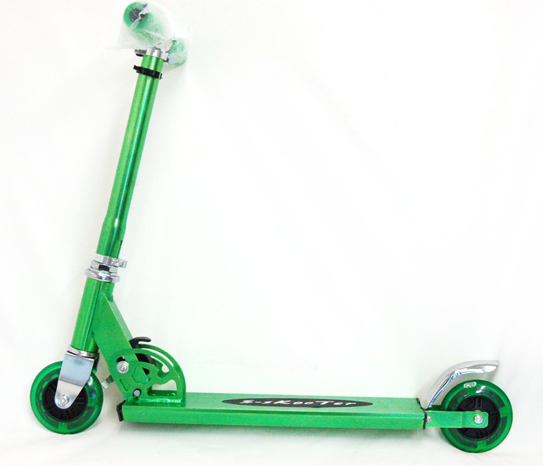 Foldable Mini Scooter - Metallic Green | Property Room