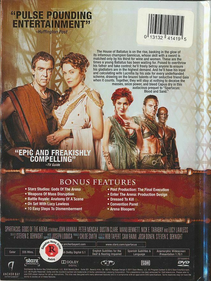 Spartacus: Gods of the Arena - The Complete Collection (DVD, 2011 ...