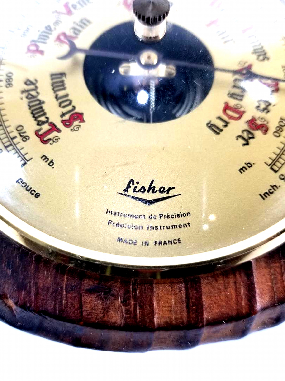 Fisher Made in France Weather Station Barometer Thermometer Hudrometer ...