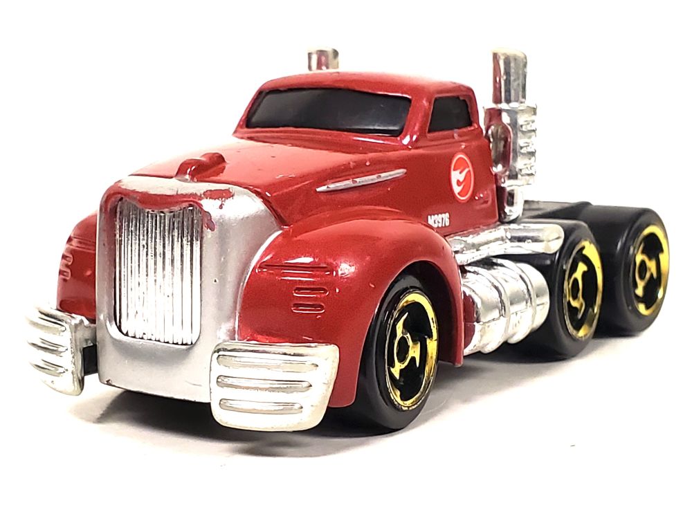 Vintage 2001 Mattel Hot Wheels Red Semi Truck Cap Die Cast 3.5 ...