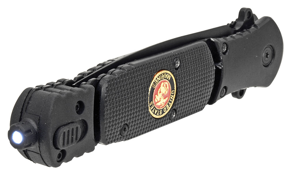 Marines LED Light Folding Knife 9" | Property Room