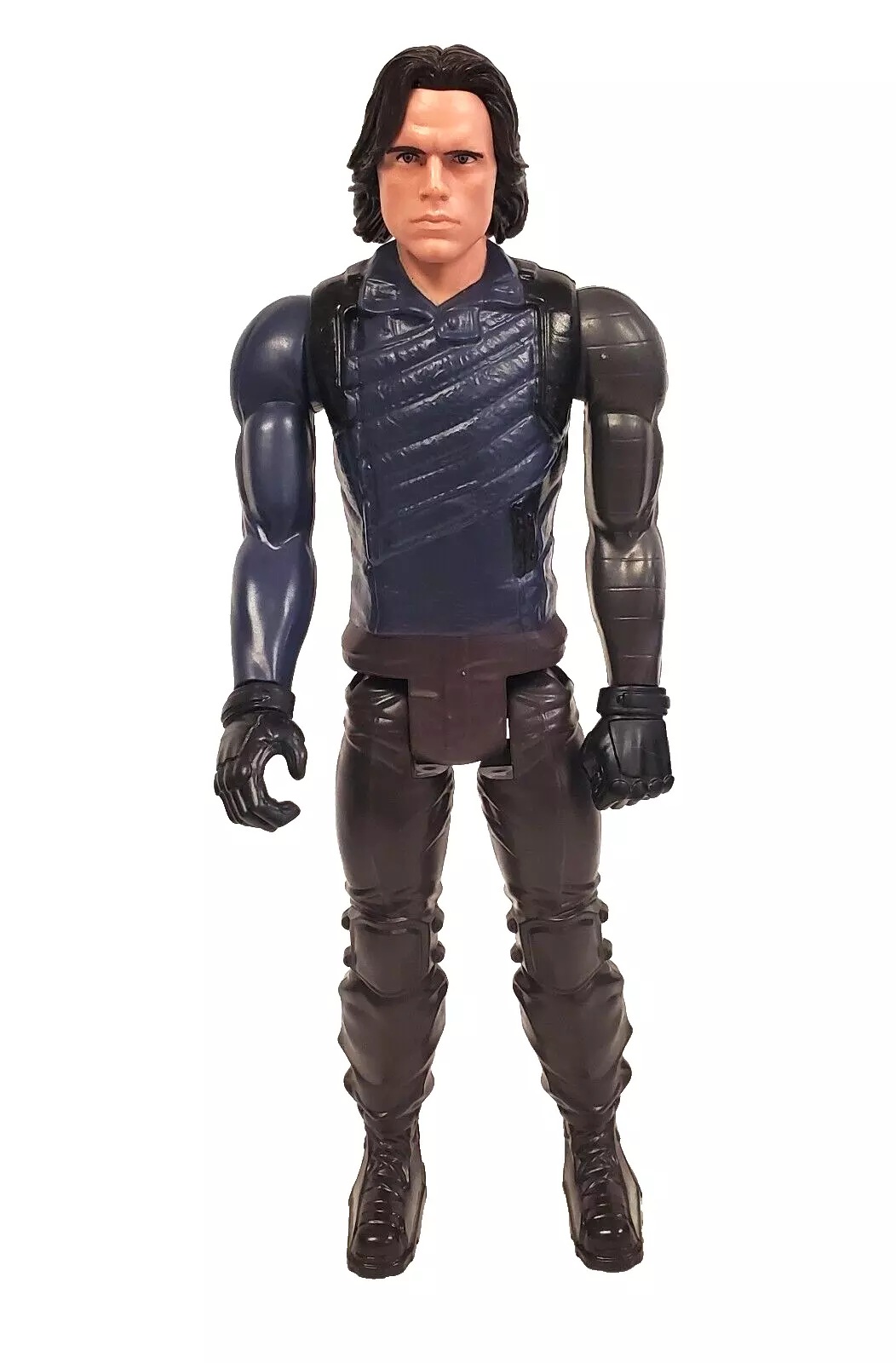 Marvel Titan Hero Bucky Barnes Winter Soldier Avengers Action Figure 12 ...