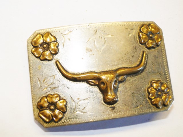 Ricardo Nickel Silver Metal Belt Buckle | Property Room