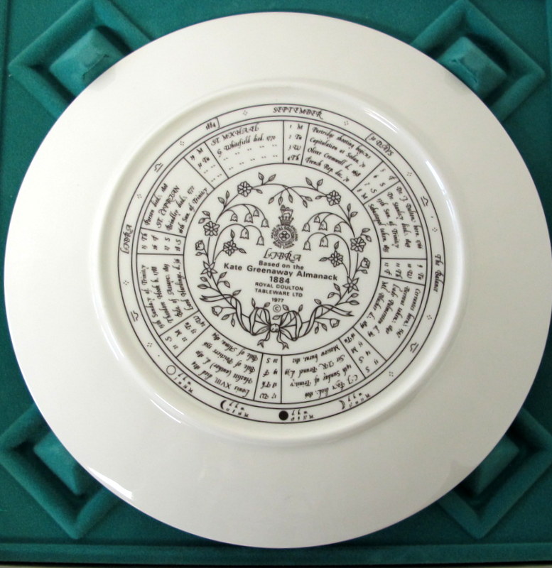 Kate Greenaway Libra Almanack Plate by Royal Doulton-1977 | Property Room