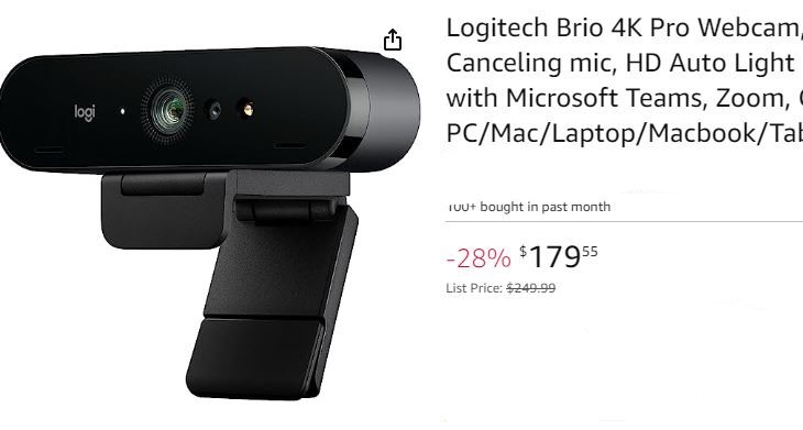 Logitech 4k Pro Webcam | Property Room
