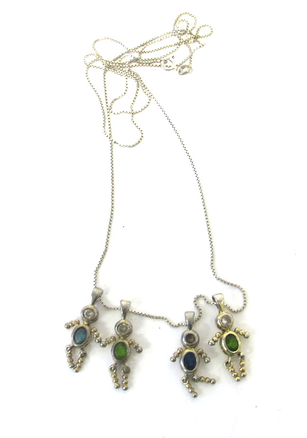 Vintage Sterling Silver Chain and Children Charms | Property Room