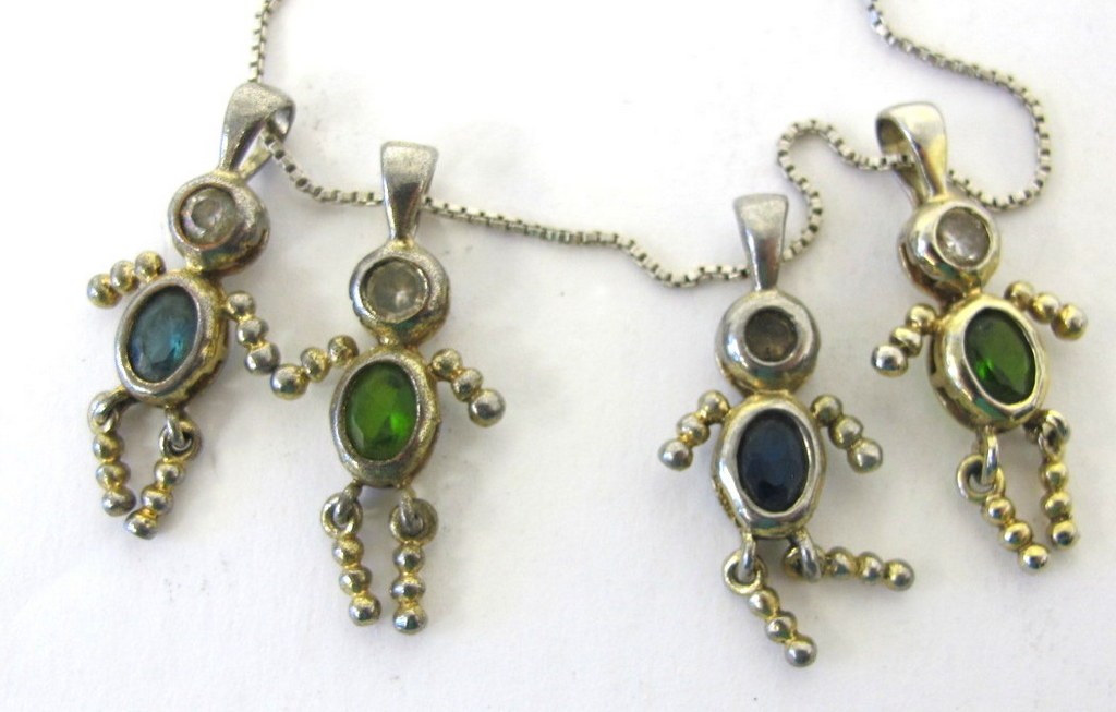 Vintage Sterling Silver Chain and Children Charms | Property Room