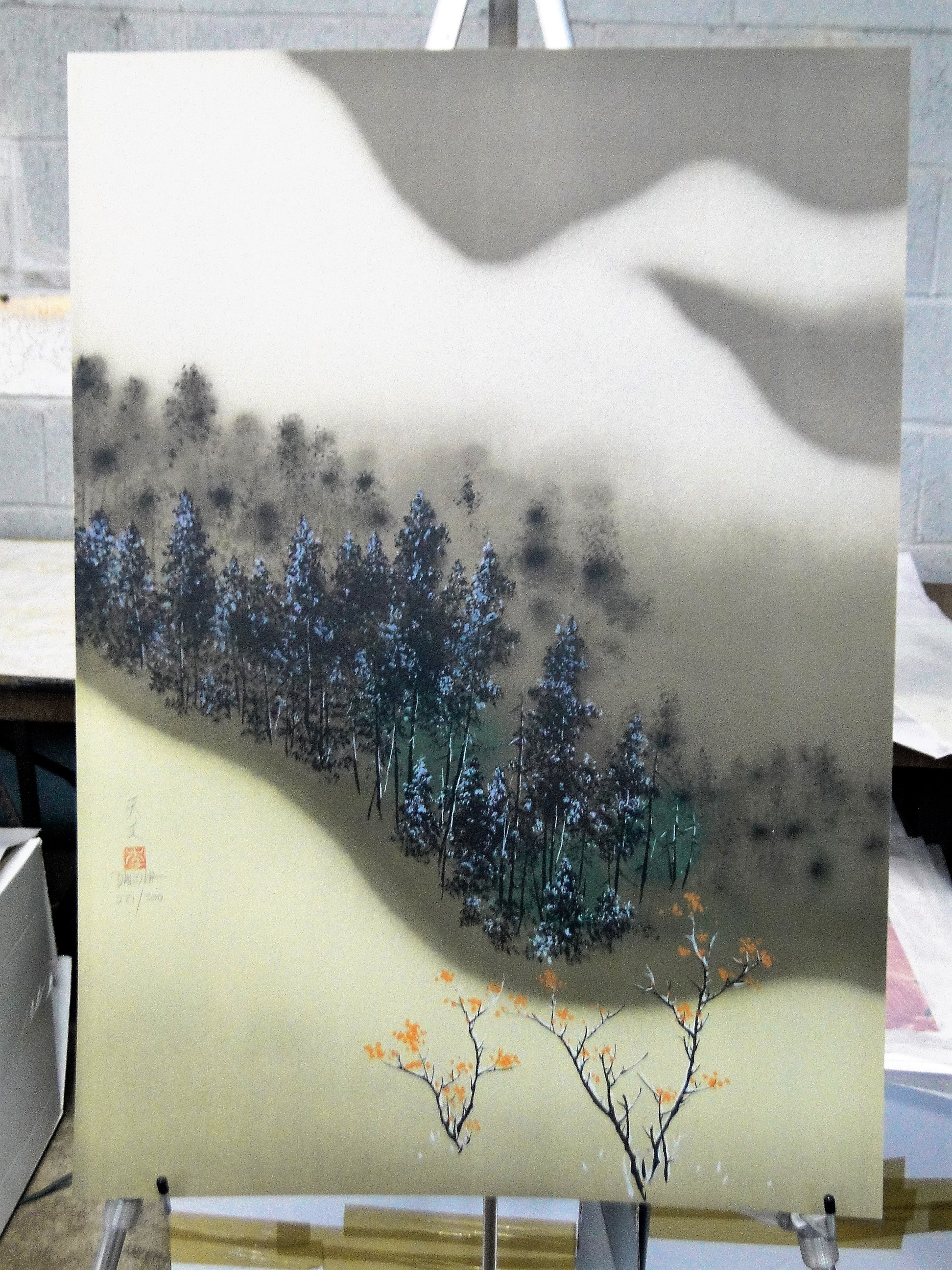 David Lee Signed & Numbered Lithograph "Early Winter" Retail $600.00 ...