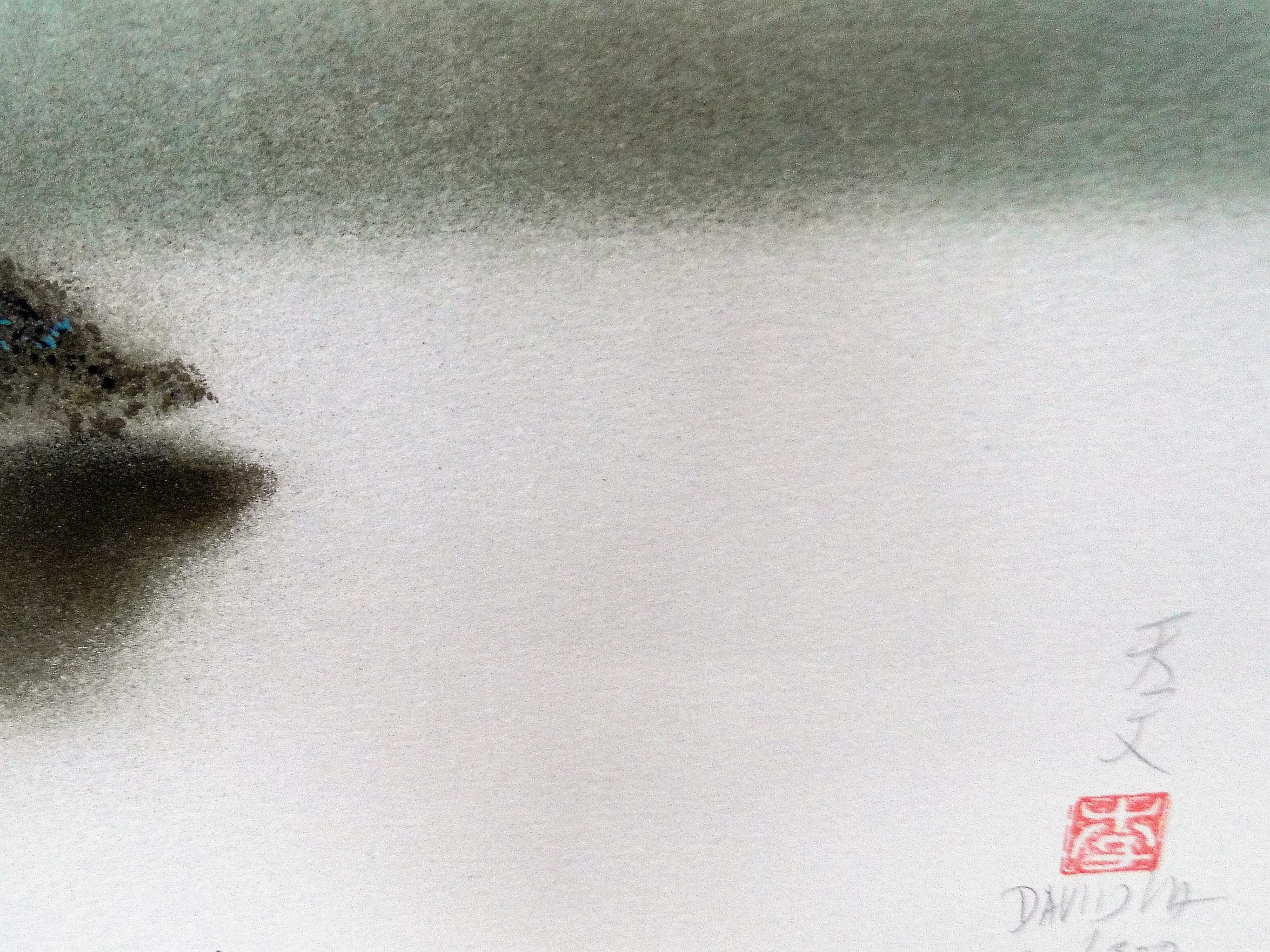 David Lee Signed & Numbered Lithograph "Three Green Islands" 1985 ...