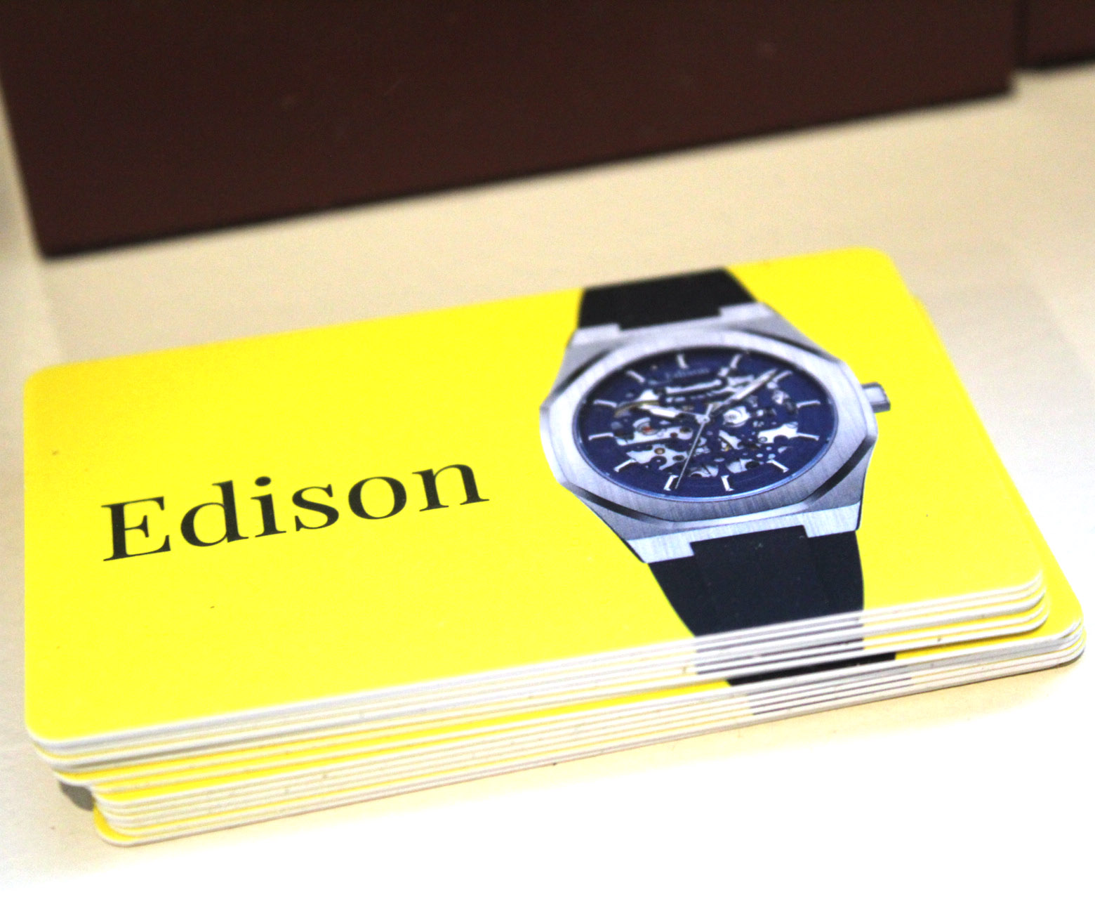Men's EDISON Automatic Skeleton Dial Watch - $550.00 MSRP | Property Room