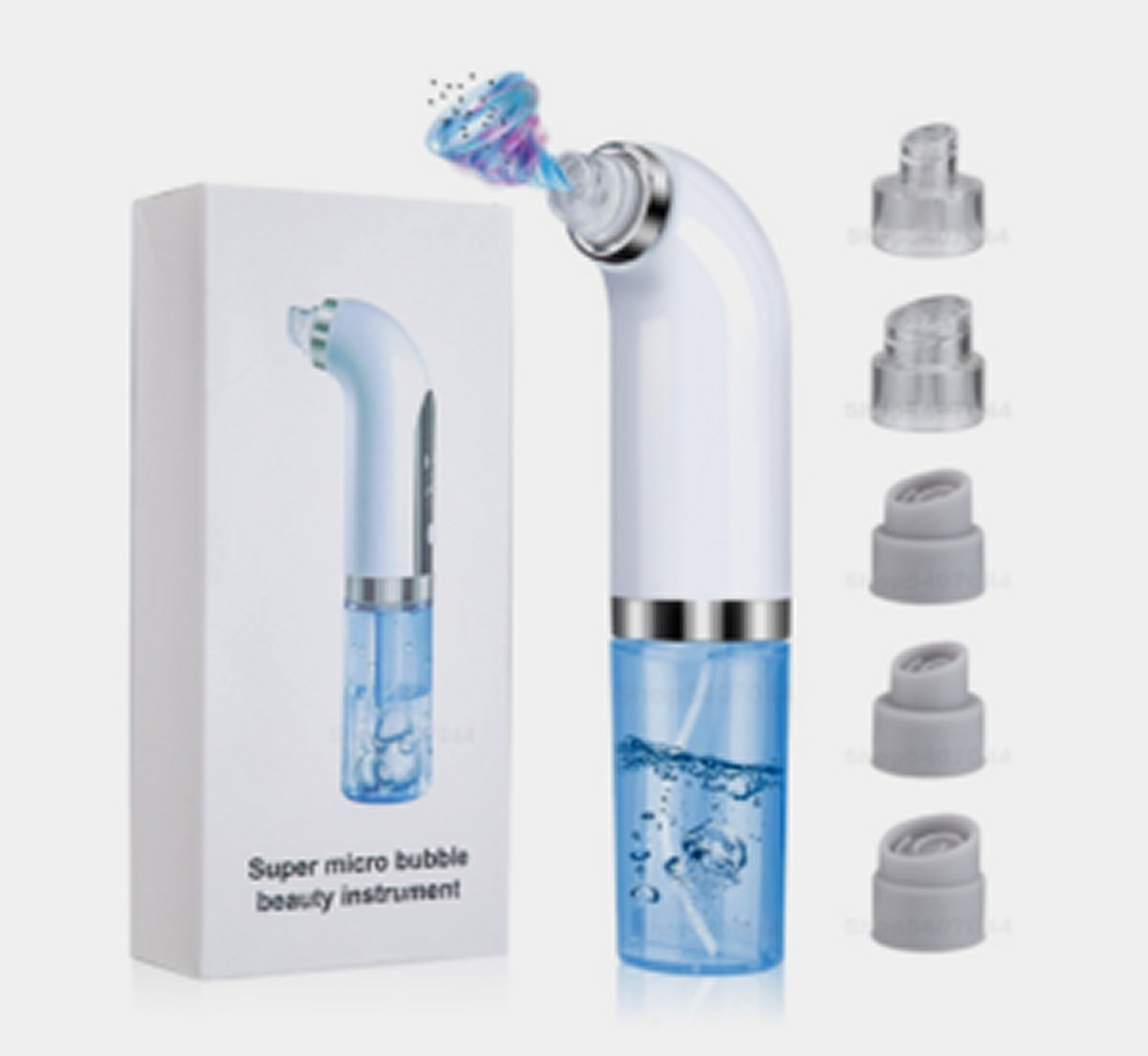 Facial Pore Blackhead Vacuum Hydrafacial At Home Super Micro Bubble ...