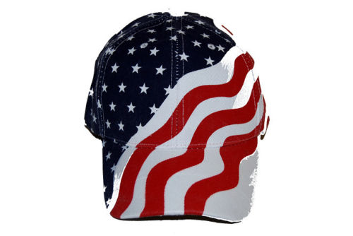 USA American Red White & Blue Flag Baseball Hat Ball Cap | Property Room