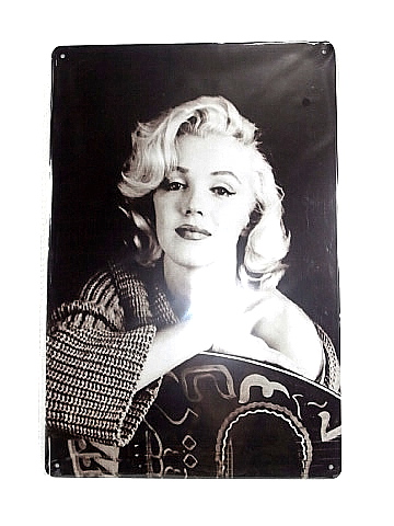 Classic Black & White Marilyn Monroe Metal Sign | Property Room