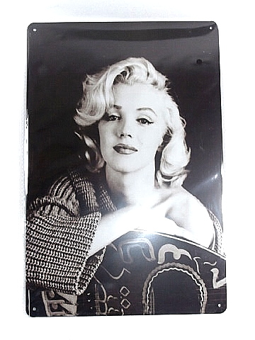 Classic Black & White Marilyn Monroe Metal Sign | Property Room