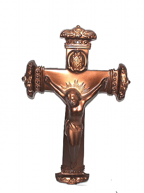 Copper Cast Alloy Crucifix of Jesus Christ | Property Room