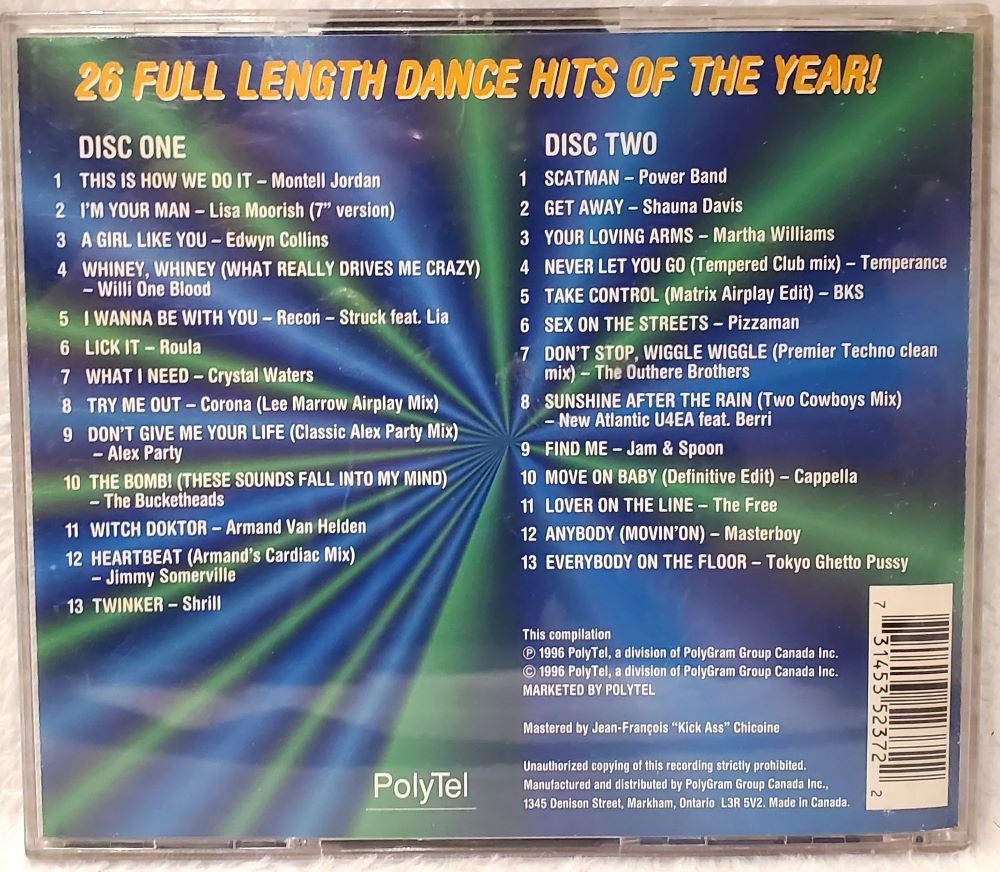 The Best Dance Album of the Year 1996 Various Artists Music CD ...