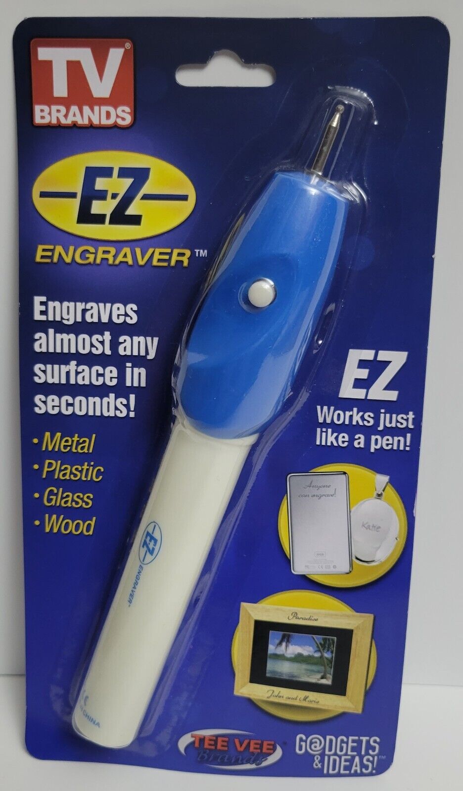 TV Brands EZ Engraver Engraves Almost Any Metal Plastic Glass New ...