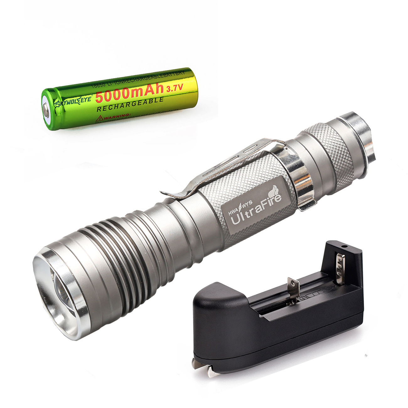 Ultrafire CREE 3 Rechargable LED Zoom Flashlight | Property Room