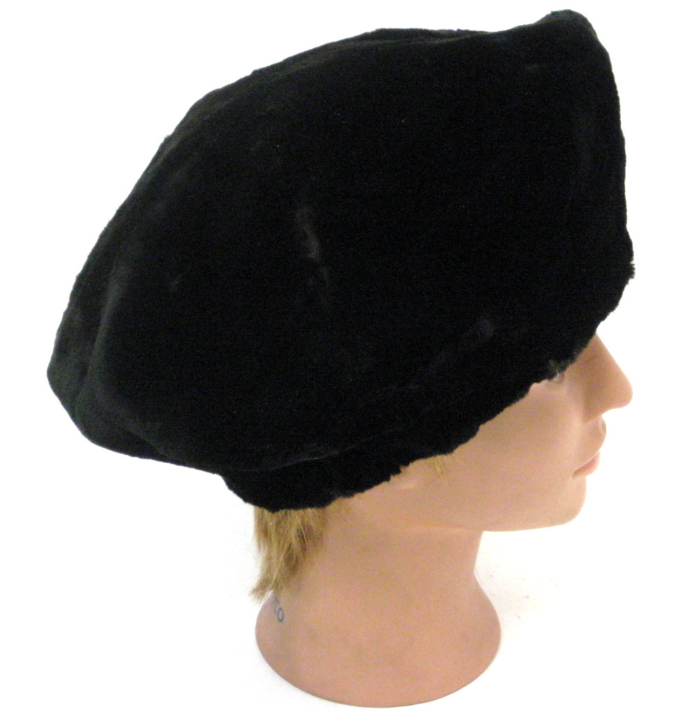 Women's Almost Black Sheared Rabbit Hat | Property Room