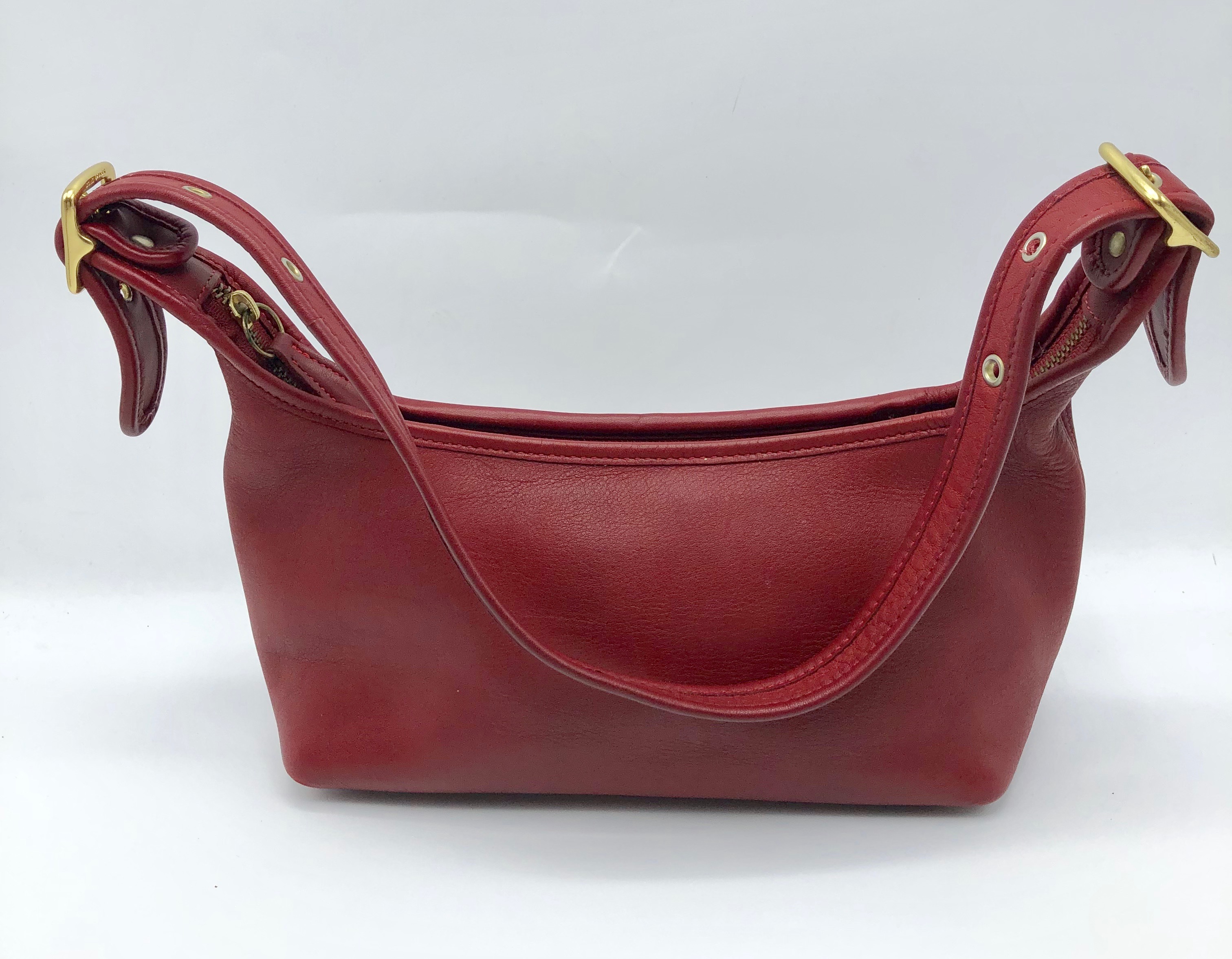 COACH Red Leather Hobo Bag | Property Room