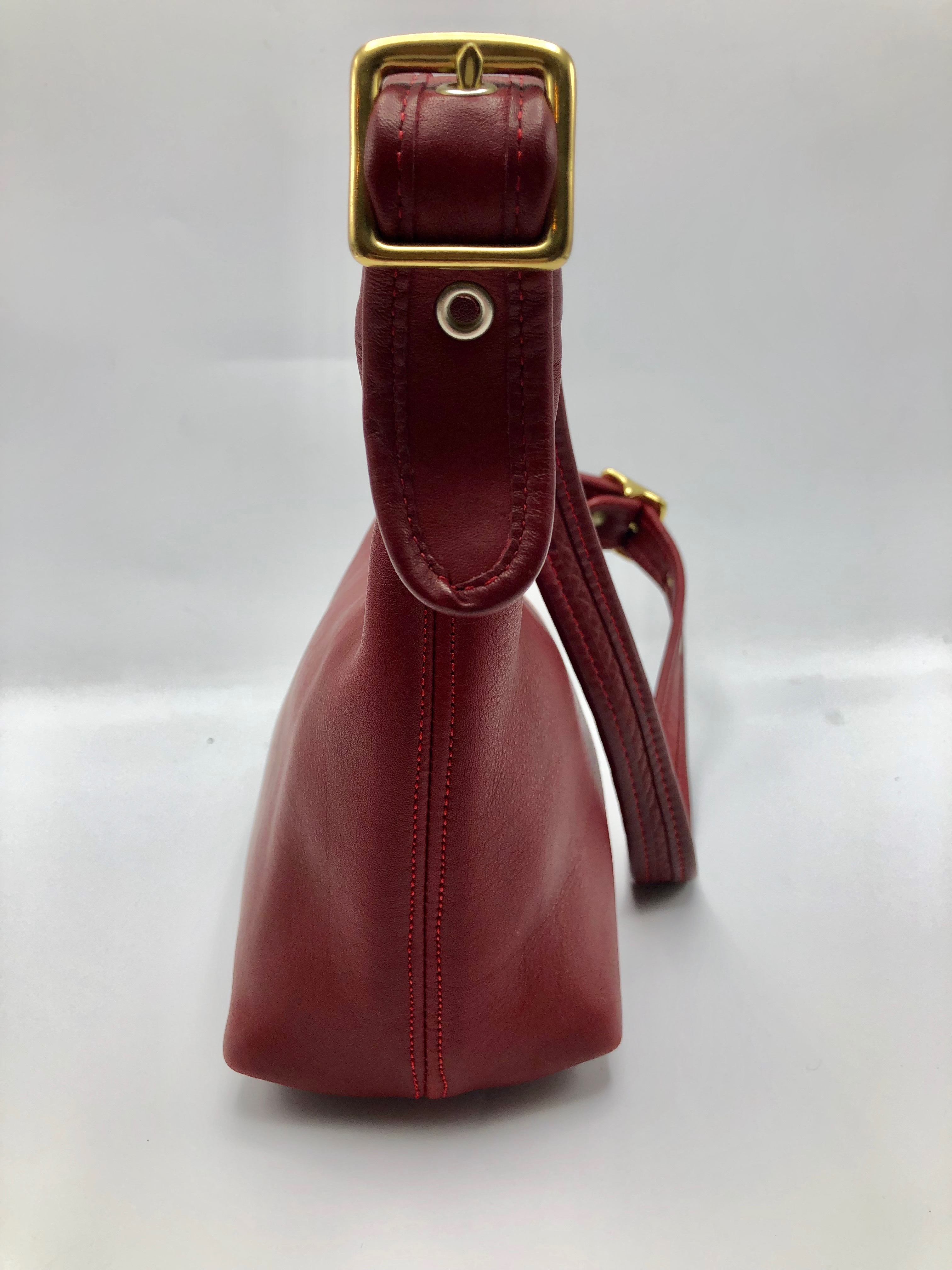 COACH Red Leather Hobo Bag | Property Room