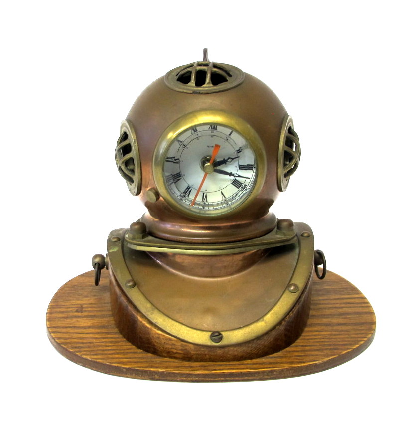 Vintage Deep Sea Diver's Helmet Clock | Property Room