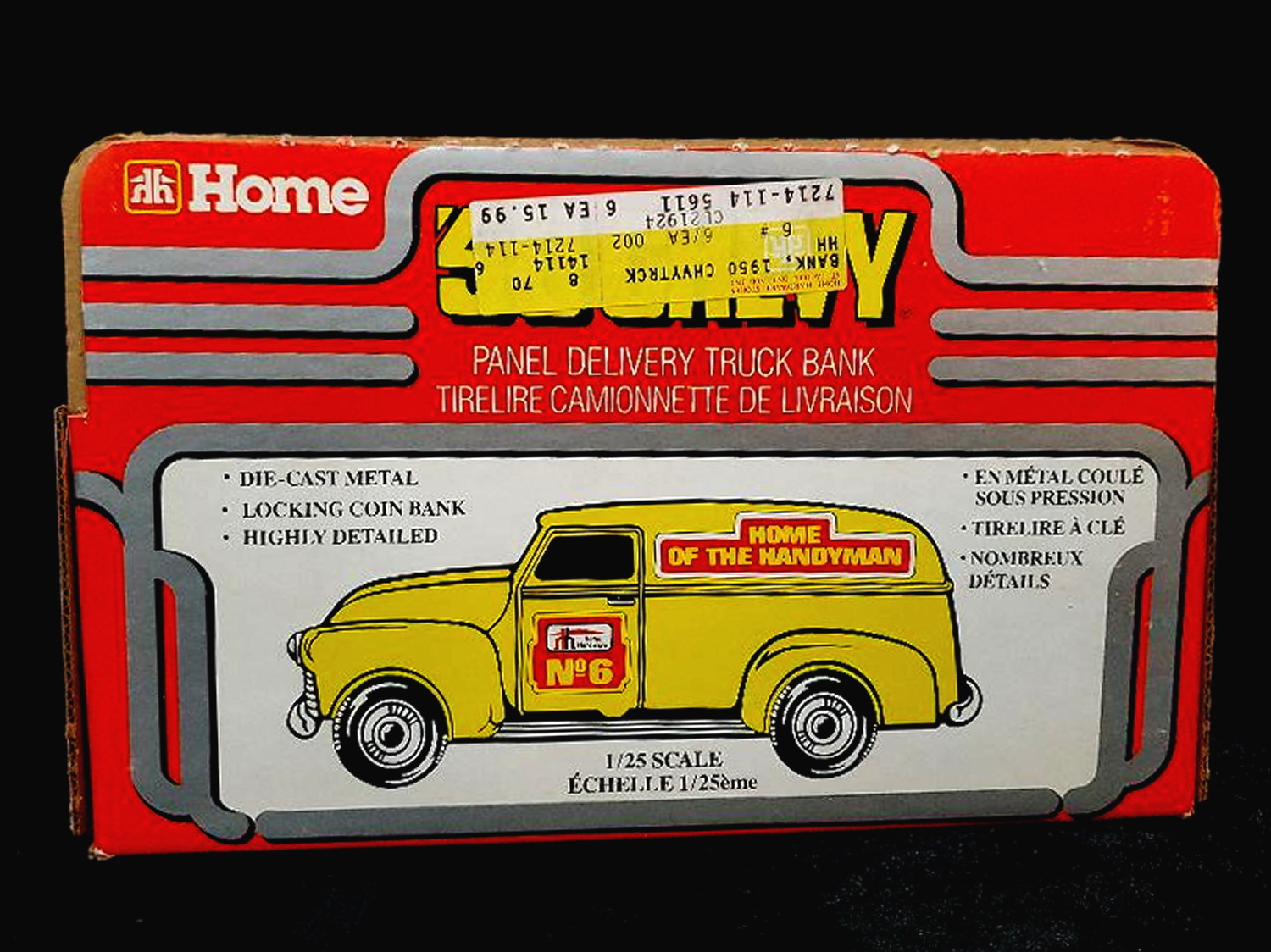 Vintage Home Hardware 1950 Chevy Panel Delivery Truck Coin Bank Die ...