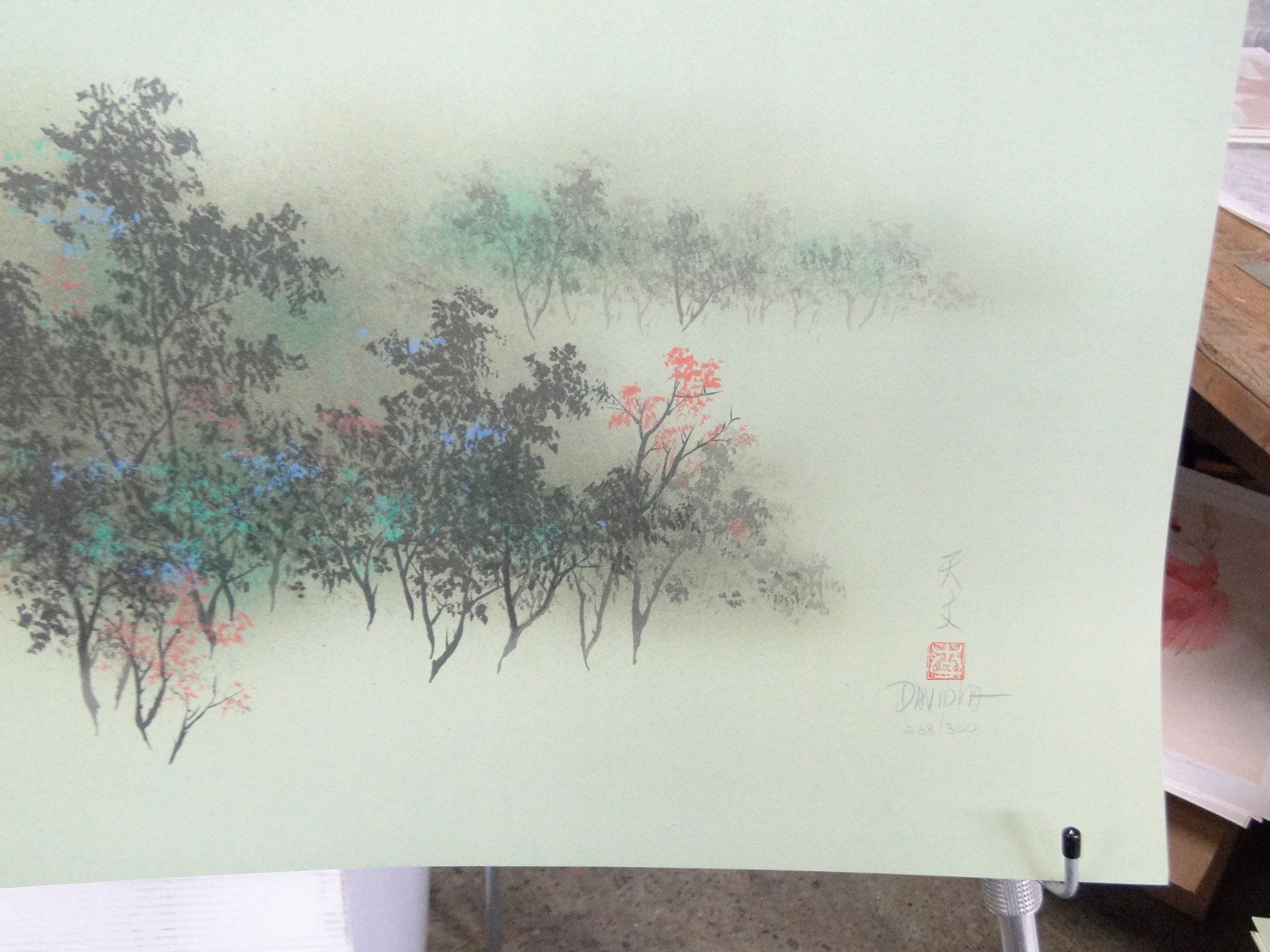 David Lee Signed & Numbered Lithograph Retail $800.00 | Property Room