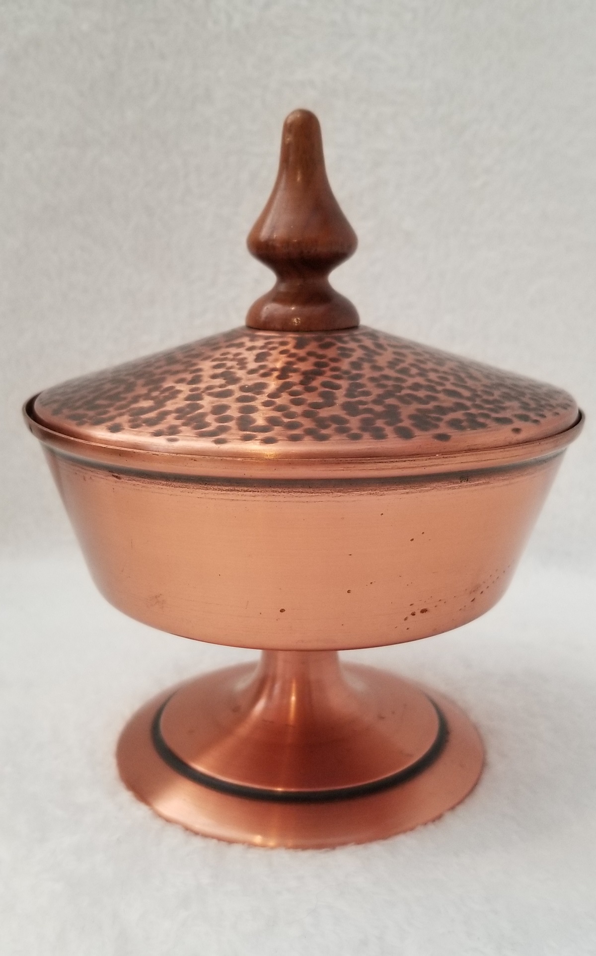 VTG Copper Pedestal Candy Dish | Property Room