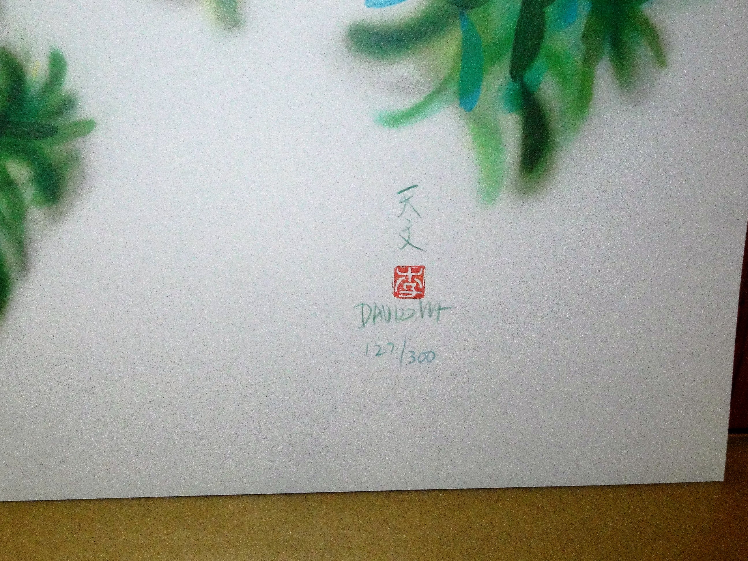 David Lee Signed & Numbered Lithograph Retail $600.00 | Property Room