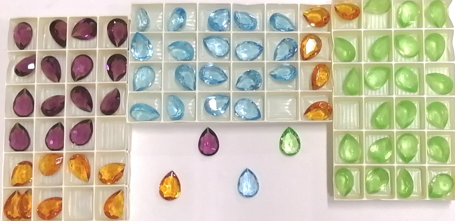 SWAROVSKI STONES - ART. 4320 18X13MM UNFOILED PEARSHAPE STONES - 144 ...