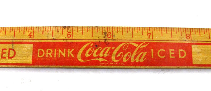 Vintage Collectible Coca Cola Wooden Ruler-Circa 1960's | Property Room