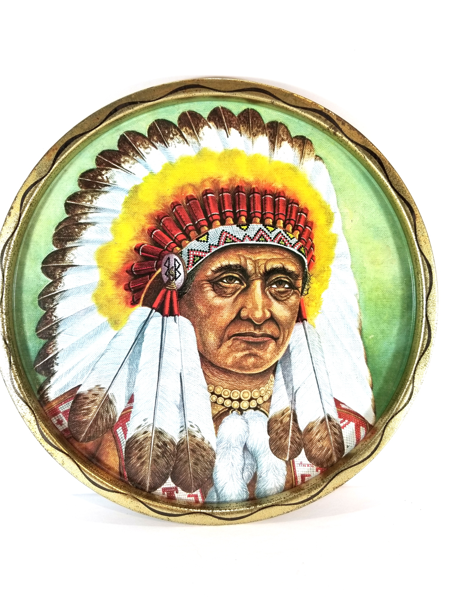 Native American Tin Serving Tray | Property Room