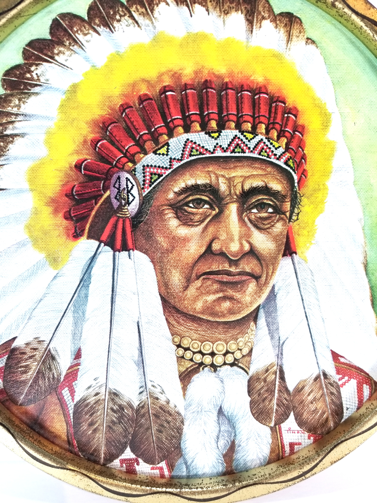 Native American Tin Serving Tray | Property Room