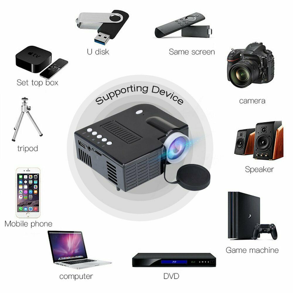 UC28C Mini Portable Phone LED Projector | Property Room