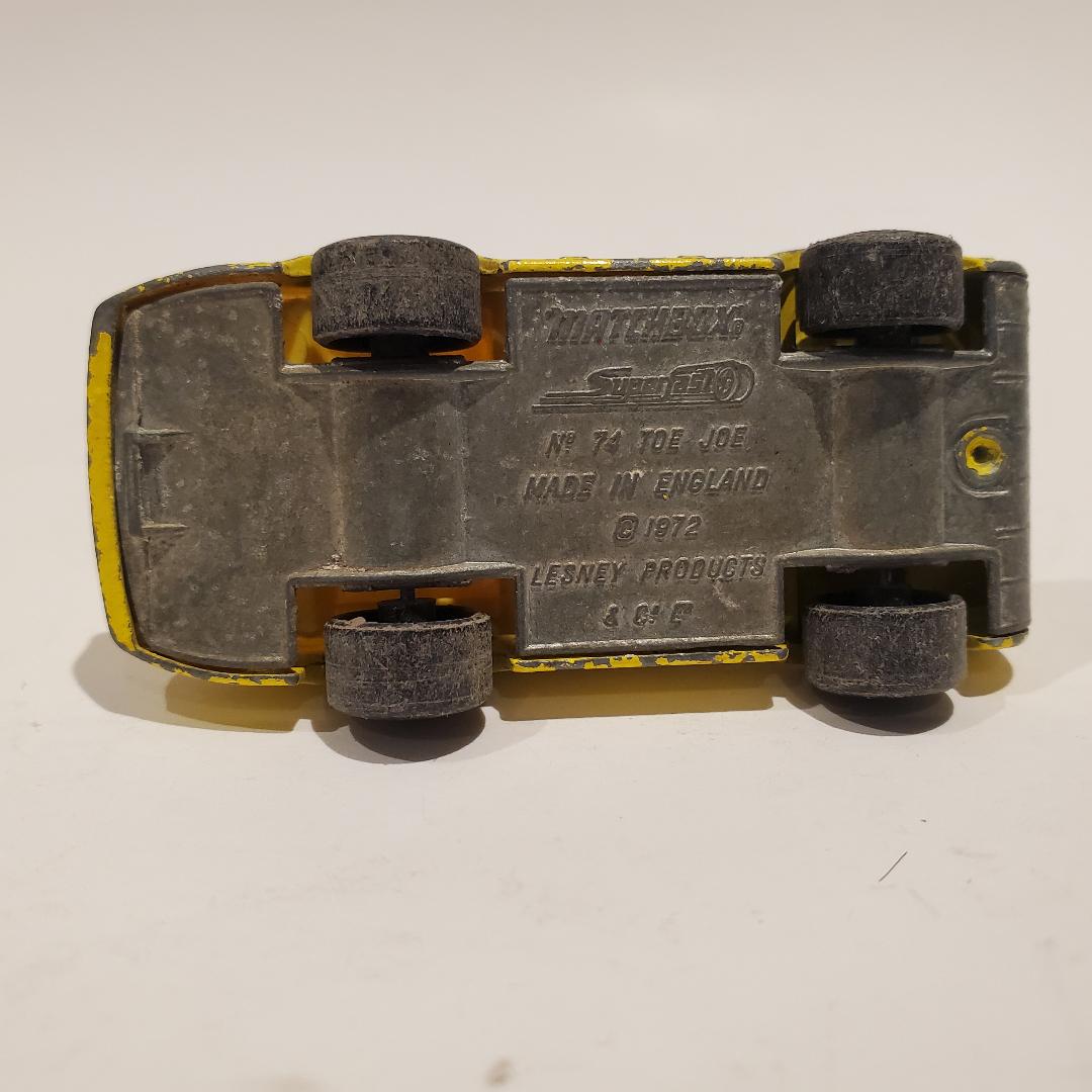 Matchbox Superfast No 74 Toe Joe Tow Truck Yellow 1972 Lesney Vintage ...