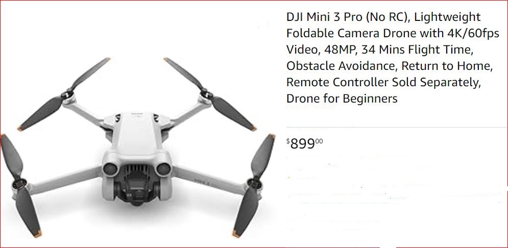 Drone DJI Mini 3 Pro Drone | Property Room