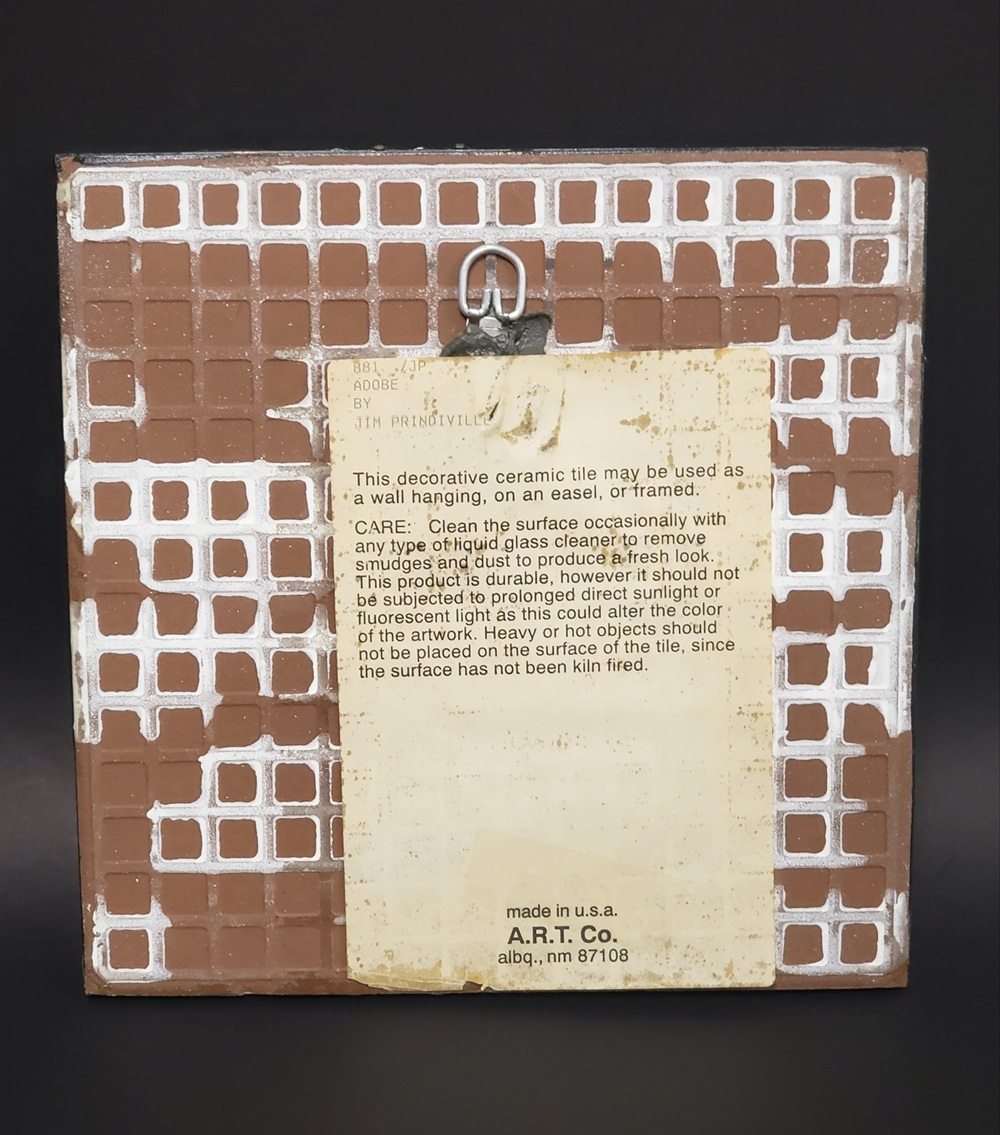 Vintage Jim Prindiville, Signed- "Adobe" Southwestern Pueblo Scene ...