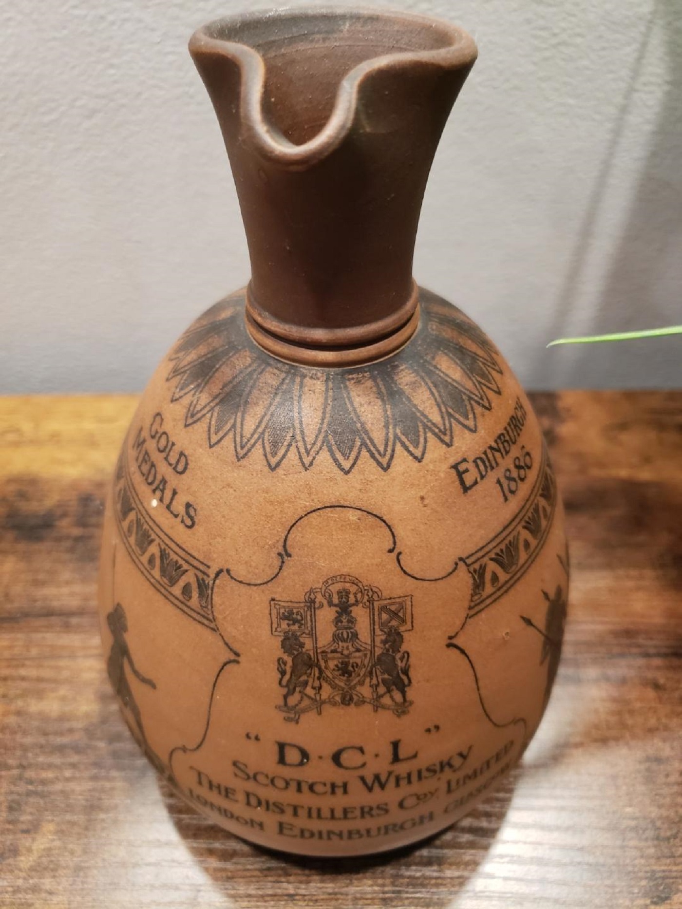 VTG DOULTON LAMBETH Silicon Ware Edinburgh 1886 Gold Medals DCL Whiskey ...