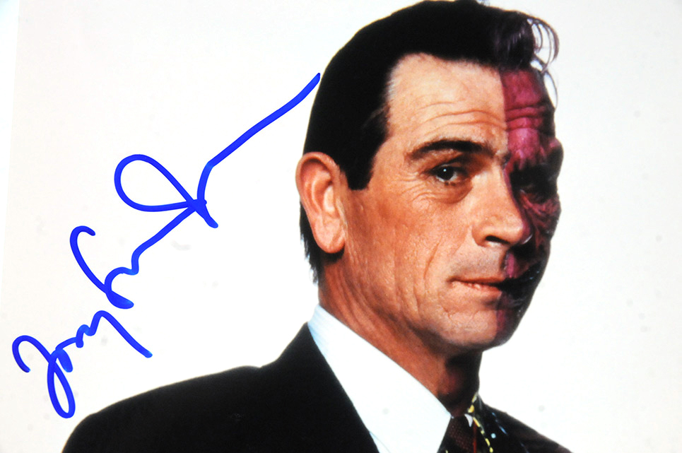 Signed Color Photo of Tommy Lee Jones" Two Face" - from Batman Forever ...