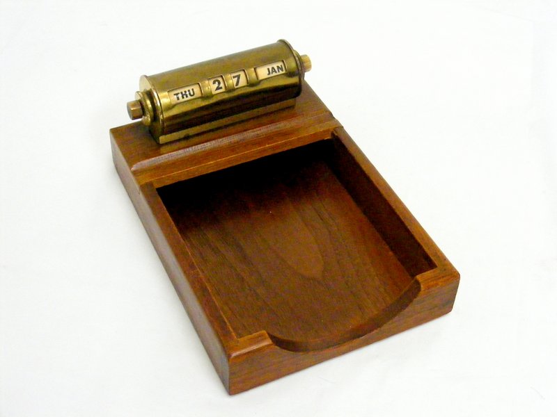 Vintage Note Pad Tray With Calendar | Property Room