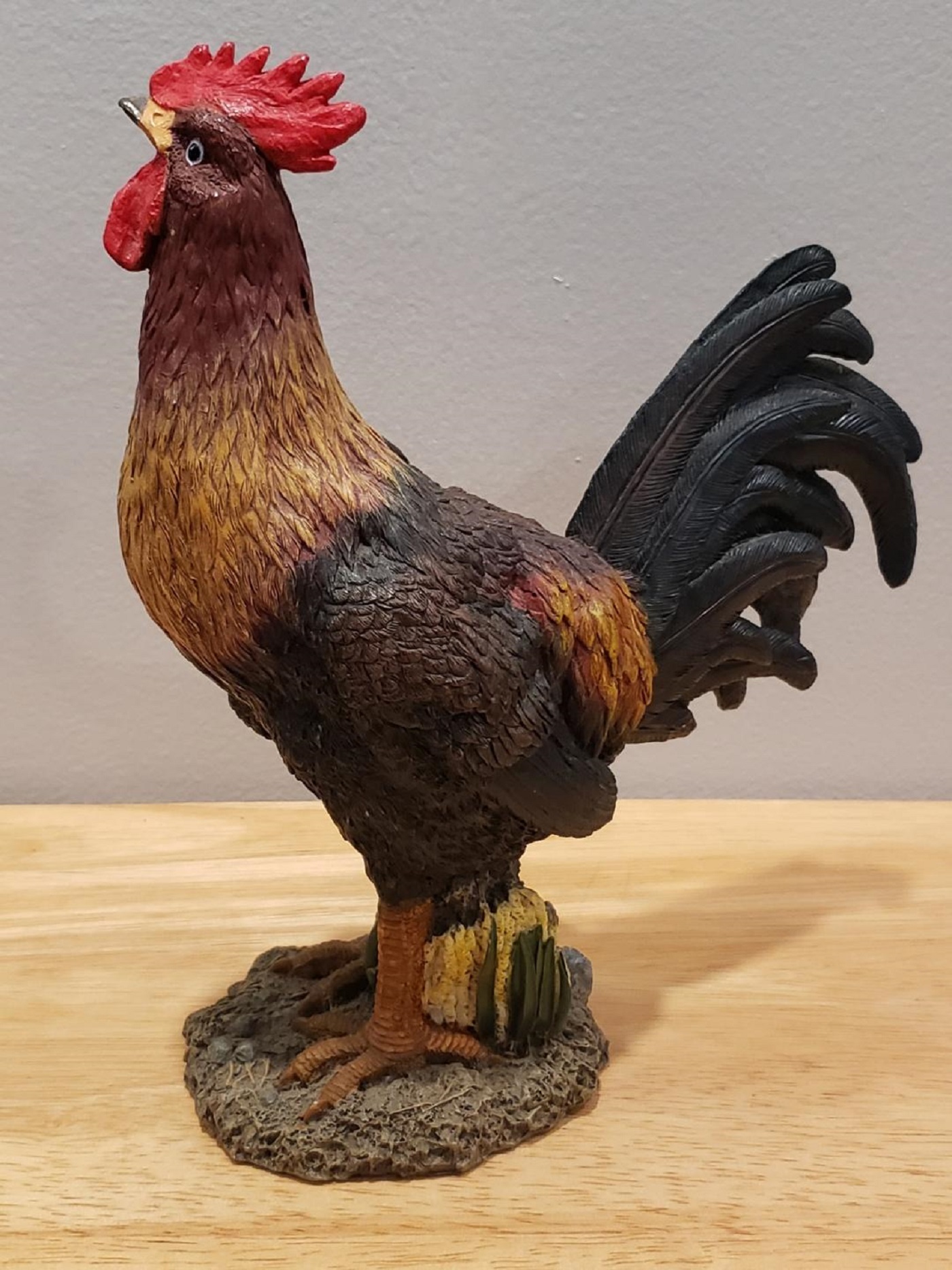 VTG HERCO Gift Professional Rooster Statue 8.5" Tall | Property Room
