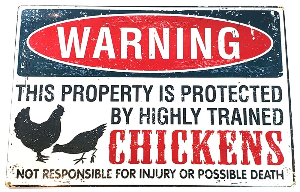 WARNING This Property Is Protected By... Metal Sign 8" x 12" | Property ...