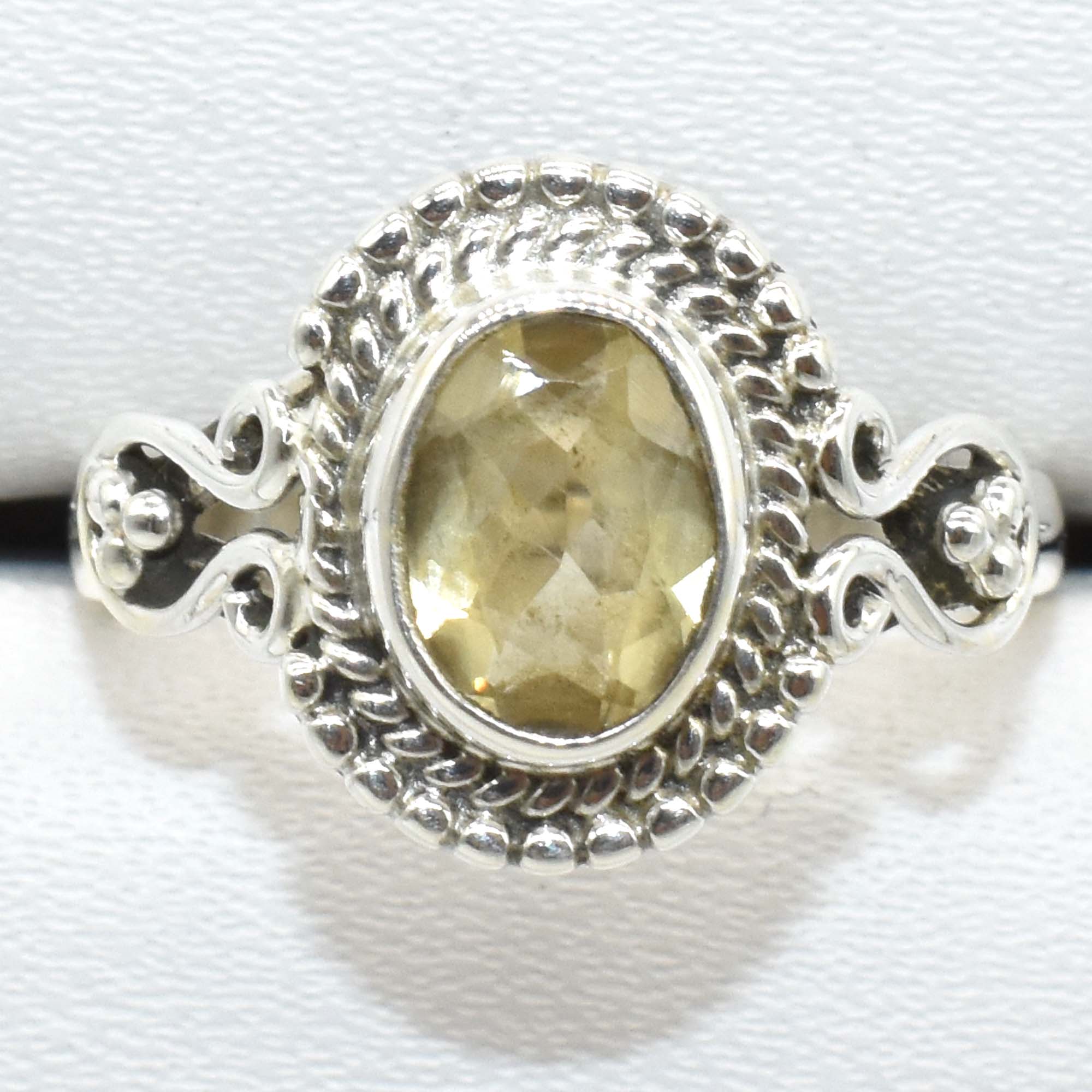 Sterling Silver Citrine Ring Sz 7 | Property Room