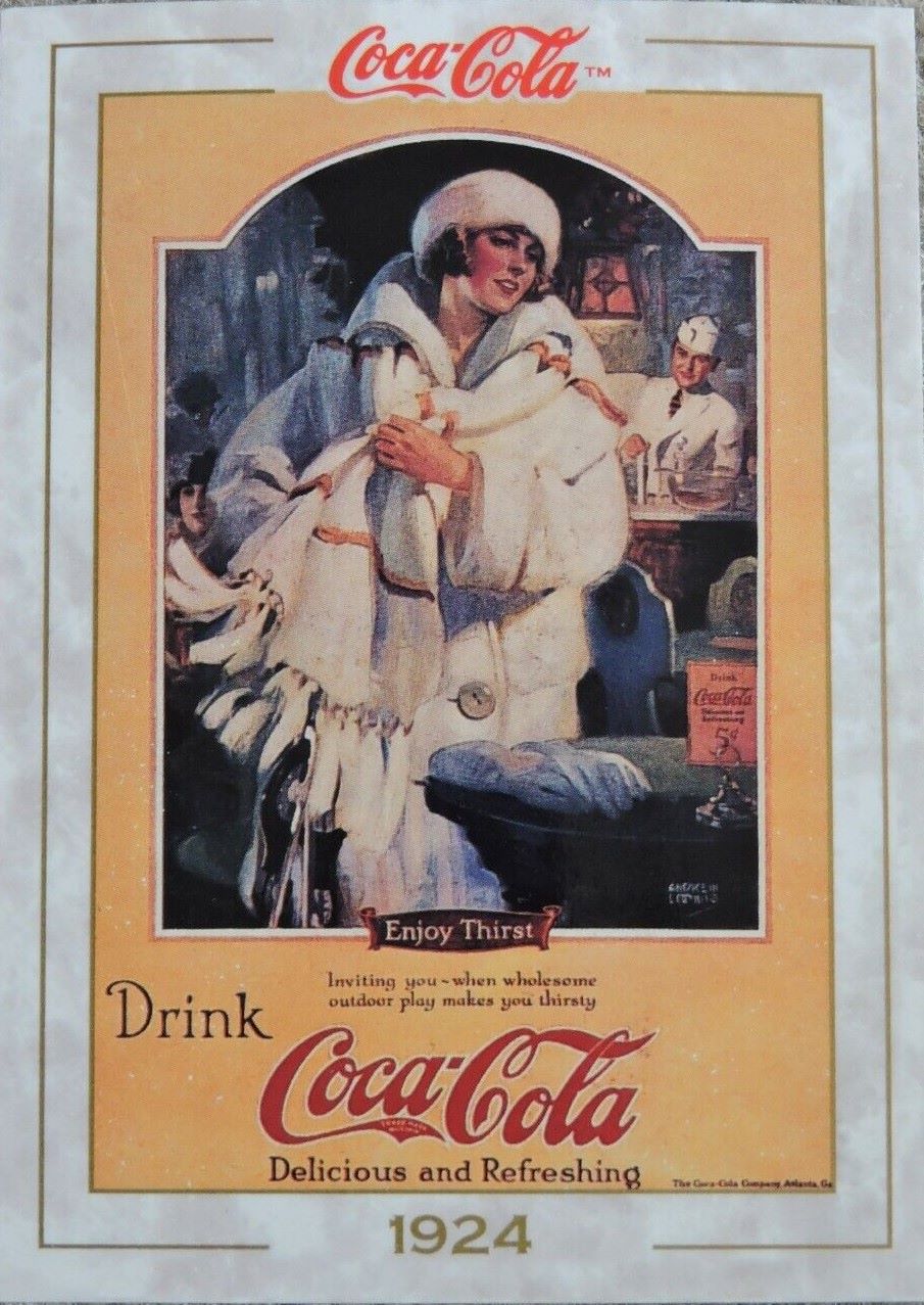 1993 Coca-Cola Trading Card #22 Magazine Advertising 1924 | Property Room