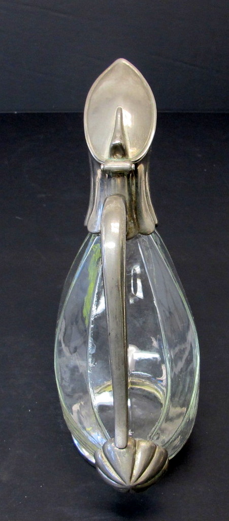 Crystal and Silver Plate Duck Decanter | Property Room