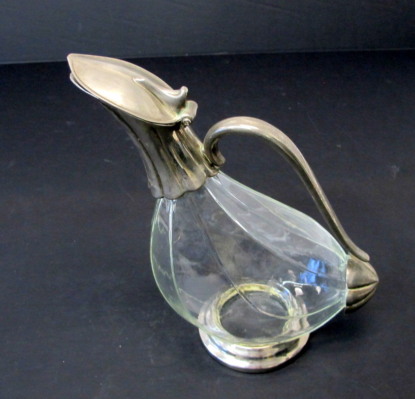 Crystal and Silver Plate Duck Decanter | Property Room